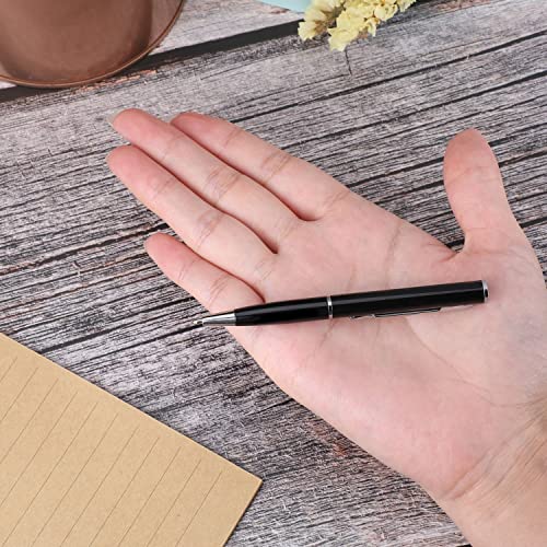 10 Pieces Small Pens Mini Pen Metal Thin Pens Fine Wallet Pocket Metal Pen Miniature Gel Ink Pens for Signature Calligraphy Business