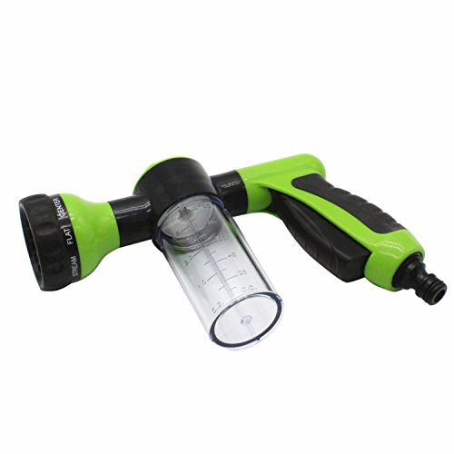 TAKPART Pressure Garden Hose Nozzle Foam Gun Car Wash 8 Pattern Adjustable Foam Sprayer