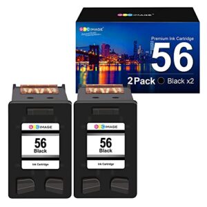 gpc image remanufactured ink cartridge replacement for hp 56 c6656an to use with deskjet 5550 5650 5150 5850 photosmart 7350 7260 7450 7150 7550 4215