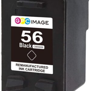 GPC Image Remanufactured Ink Cartridge Replacement for HP 56 57 Ink High Yield to use with Deskjet 5550 5650 5150 5850 Photosmart 7260 7450 7150 7350 Printer (1 Black, 1 Tri-Color, 2-Pack)