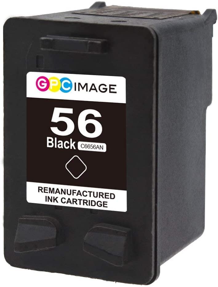 GPC Image Remanufactured Ink Cartridge Replacement for HP 56 57 Ink High Yield to use with Deskjet 5550 5650 5150 5850 Photosmart 7260 7450 7150 7350 Printer (1 Black, 1 Tri-Color, 2-Pack)