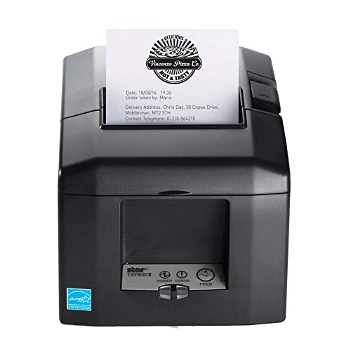 Star Micronics TSP654IIE3 Ethernet (LAN) Thermal Receipt Printer with Auto-Cutter and External Power Supply - Gray - 39449772