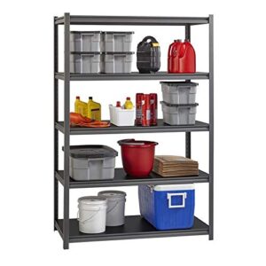 hirsh 3,200 lb capacity iron horse shelving - 5 compartment(s) - 72" height x 48" width x 18" depth