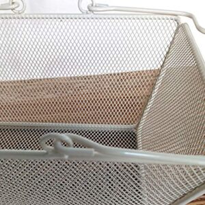 Abite FI-501-IV Storage Box, Mesh, Handle Basket, S, Ivory