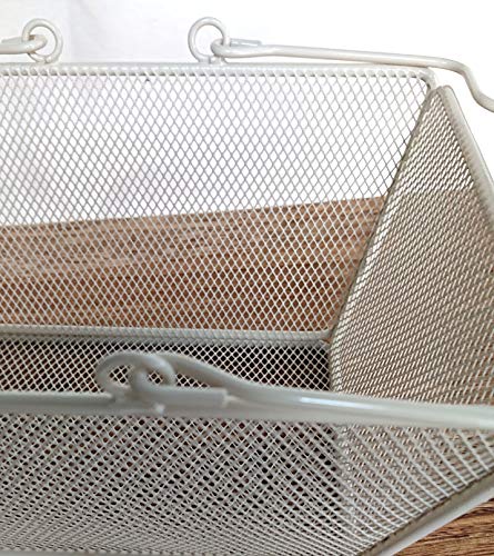 Abite FI-501-IV Storage Box, Mesh, Handle Basket, S, Ivory