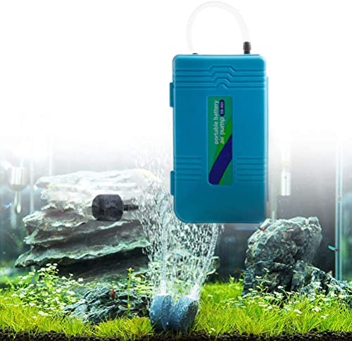 Saim Portable Aquarium Battery Operated Air Pump Backup Operated Fish Tank Air Pump Aerator Oxygen