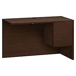 hon right return 48"w desk, mocha