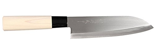 JapanBargain 1545, Japanese Santoku Knife Stainless Steel Sushi Chef Knife Kitchen Knife, Made in Japan