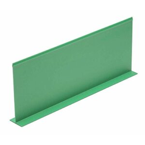 green t-shape case divider shelf divider - 18"l x 7"h