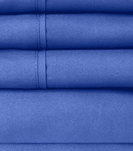 King Size Bed Sheets - 6 Piece 1500 Supreme Collection Fine Brushed Microfiber Deep Pocket King Sheet Set Bedding - 2 Extra Pillow Cases, Great Value, King, Royal Blue