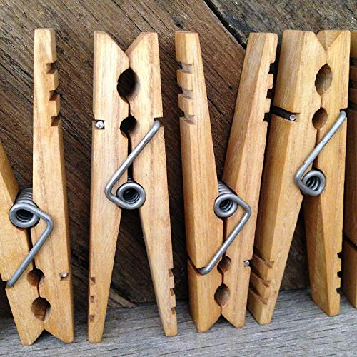 20 Hardwood Clothespins Made in The USA