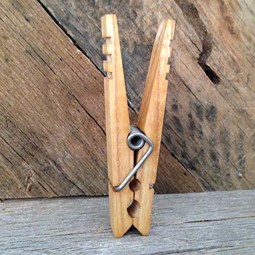 20 Hardwood Clothespins Made in The USA