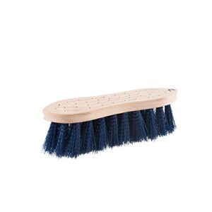 Horze Wood Back Hard Brush - 2in - Peacoat Dark Blue - One Size