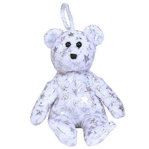 TY Jingle Beanie Baby - THE BEGINNING Bear (5.5 inch) - MWMTs Ornament ^G#fbhre-h4 8rdsf-tg1379951