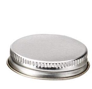 24 Silver Metal Lids for Square Spice Jars - FITS SpiceLuxe JARS ONLY