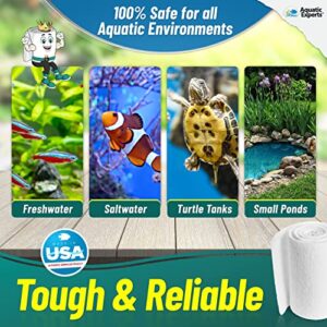 Aquatic Experts Aquarium Filter Pad, FilterFirst Aquarium Filter Media Roll for Crystal Clear Water - Filter Floss for Fish Tank Filters, 12 by 72 by ⅜ Inch to ½ Inch Thick