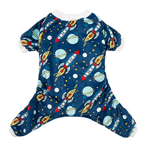 CuteBone Rocket Dog Pjs Large Onesies Pet Clothes Jumpsuit Apparel Soft Pajamas P16L