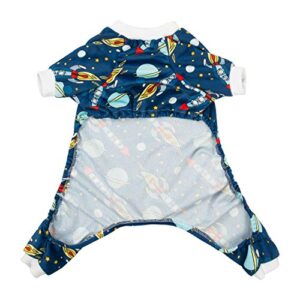 CuteBone Rocket Dog Pjs Large Onesies Pet Clothes Jumpsuit Apparel Soft Pajamas P16L