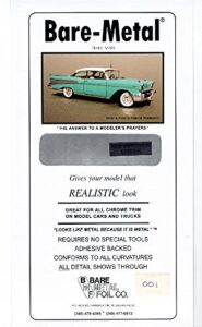 chrome bare-metal foil model car truck kit adhesive by bare metal foil