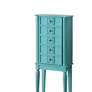 ACME Tammy Jewelry Armoire - - Light Blue