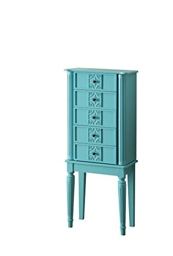 ACME Tammy Jewelry Armoire - - Light Blue