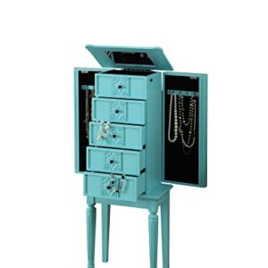 ACME Tammy Jewelry Armoire - - Light Blue