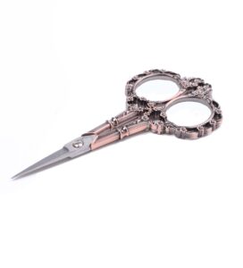 bihrtc vintage european style scissors for embroidery, sewing, craft, art work & everyday use