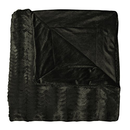 Swift Home Micro-Mink Full/Queen Faux Fur Blanket, Mink