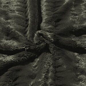 Swift Home Micro-Mink Full/Queen Faux Fur Blanket, Mink