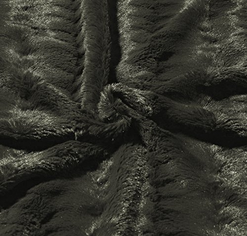 Swift Home Micro-Mink Full/Queen Faux Fur Blanket, Mink