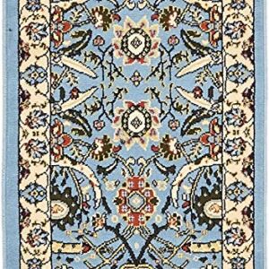 Unique Loom Espahan Collection Area Rug - Cape Cod (2' 2" x 3' 1" Rectangle, Blue/ Black)