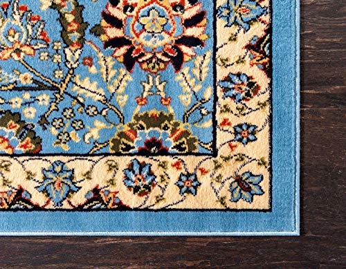 Unique Loom Espahan Collection Area Rug - Cape Cod (2' 2" x 3' 1" Rectangle, Blue/ Black)