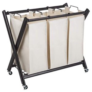 greenway deluxe steel triple laundry sorter