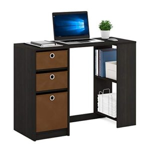 FURINNO Computer Study Writing Desk, Espresso, Model:15110EXBR