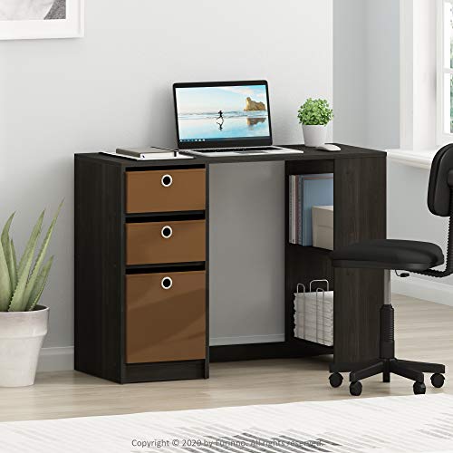 FURINNO Computer Study Writing Desk, Espresso, Model:15110EXBR