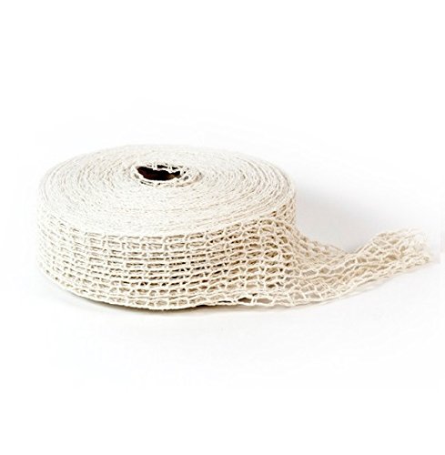 Zip Net 14N, 14 1.5 Stitch Cotton Smoked Meat Poultry Ham Netting Roll, Butcher's Wrapping Net, Meat Tying Roll, 150-Feet Rall