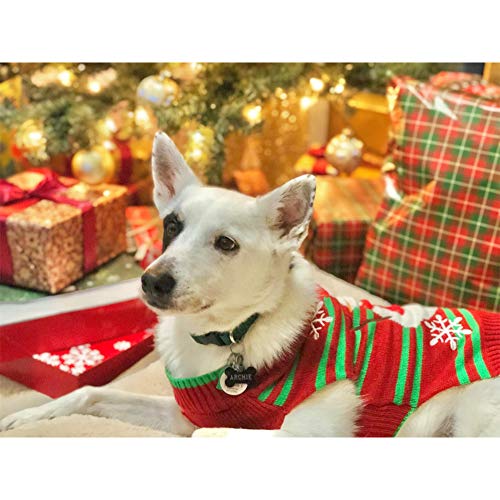 NACOCO Dog Snow Sweaters Snowman Sweaters Xmas Dog Holiday Sweaters New Year Christmas Sweater Pet Clothes for Small Dog and Cat (Snowman,M)