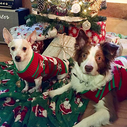 NACOCO Dog Snow Sweaters Snowman Sweaters Xmas Dog Holiday Sweaters New Year Christmas Sweater Pet Clothes for Small Dog and Cat (Snowman,M)