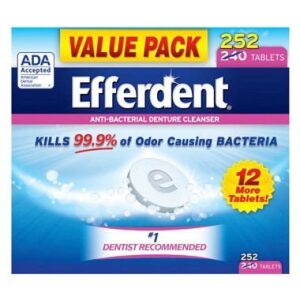 efferdent denture cleanser, original (252 ct.)