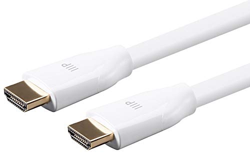 Monoprice Certified Premium HDMI Cable - White - 10 Feet | 4K@60Hz, HDR, 18Gbps, 28AWG, YUV 4