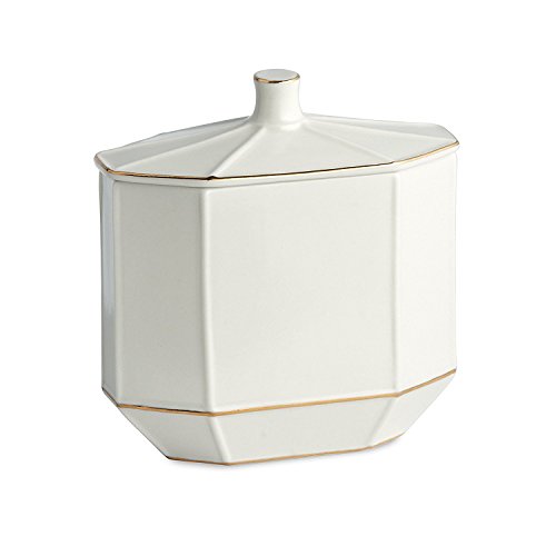 Kassatex Cotton Jar, St. Honore Bath Accessories | Porcelain