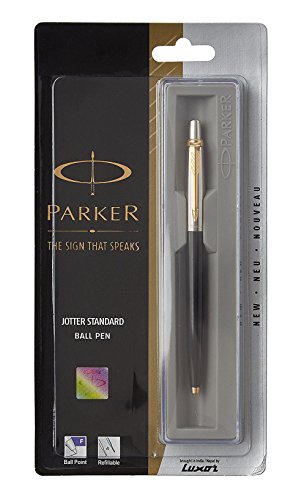 Parker Jotter Standard Ball Pen Gold Trim (Black)