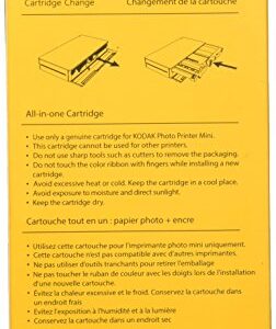 Kodak Mini Photo Printer Cartridge PMC - All-in-One Paper & Color Ink Cartridge Refill - 30 Pack (Compatible ONLY with Original MINI Printer, NOT Mini2, Mini Shot)