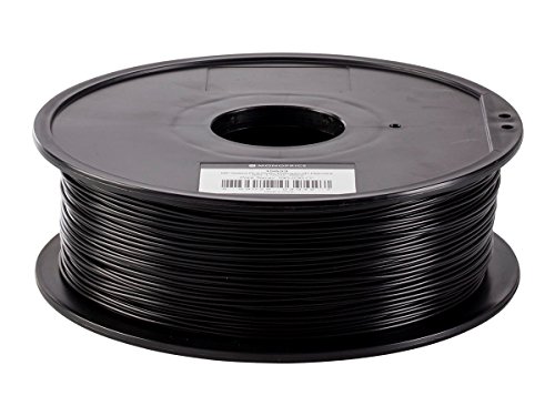 Monoprice PLA Plus+ Premium 3D Filament - Black - 1kg Spool, 1.75mm Thick | Biodegradable | Same Strength As Standard ABS | For All PLA Compatible Printers (115833)