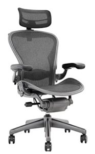 open box herman miller aeron fully loaded, adjustable headrest, aluminum