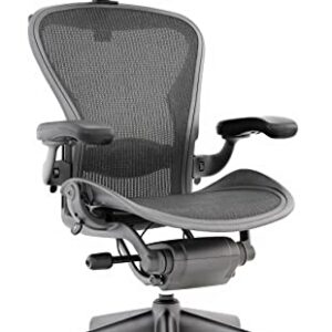 Open Box Herman Miller Aeron Fully Loaded, Adjustable Headrest, Aluminum