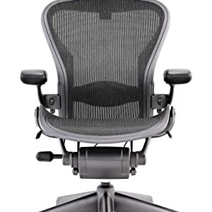 Open Box Herman Miller Aeron Fully Loaded, Adjustable Headrest, Aluminum