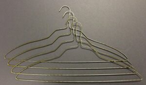 fabricare choice - box of 100 13 gauge 20" wire golf knit hangers gold