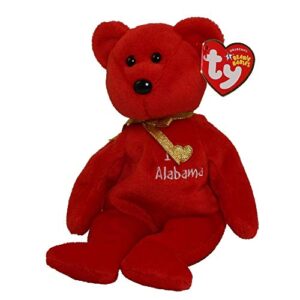 ty beanie baby - alabama the bear (i love alabama - state bear) (8.5 inch) mwmts ^g#fbhre-h4 8rdsf-tg1381238