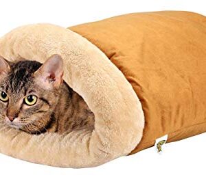 Pet Magasin Self Warming Cat Cave Bed with 4-Way Cat Hideaways